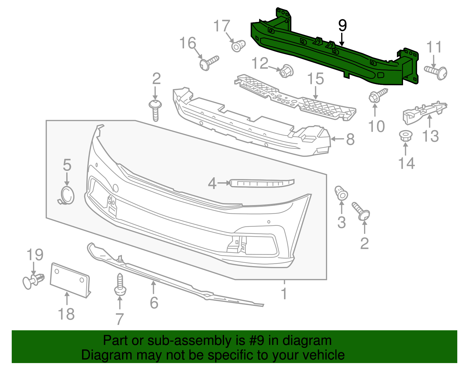 561-807-109-B - Impact Bar 2016-2019 Volkswagen Passat | Wolfsburg ...