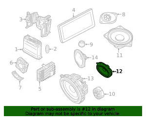 65139364956 - Midrange Speaker (65-13-9-364-956) | BMW of South Atlanta ...