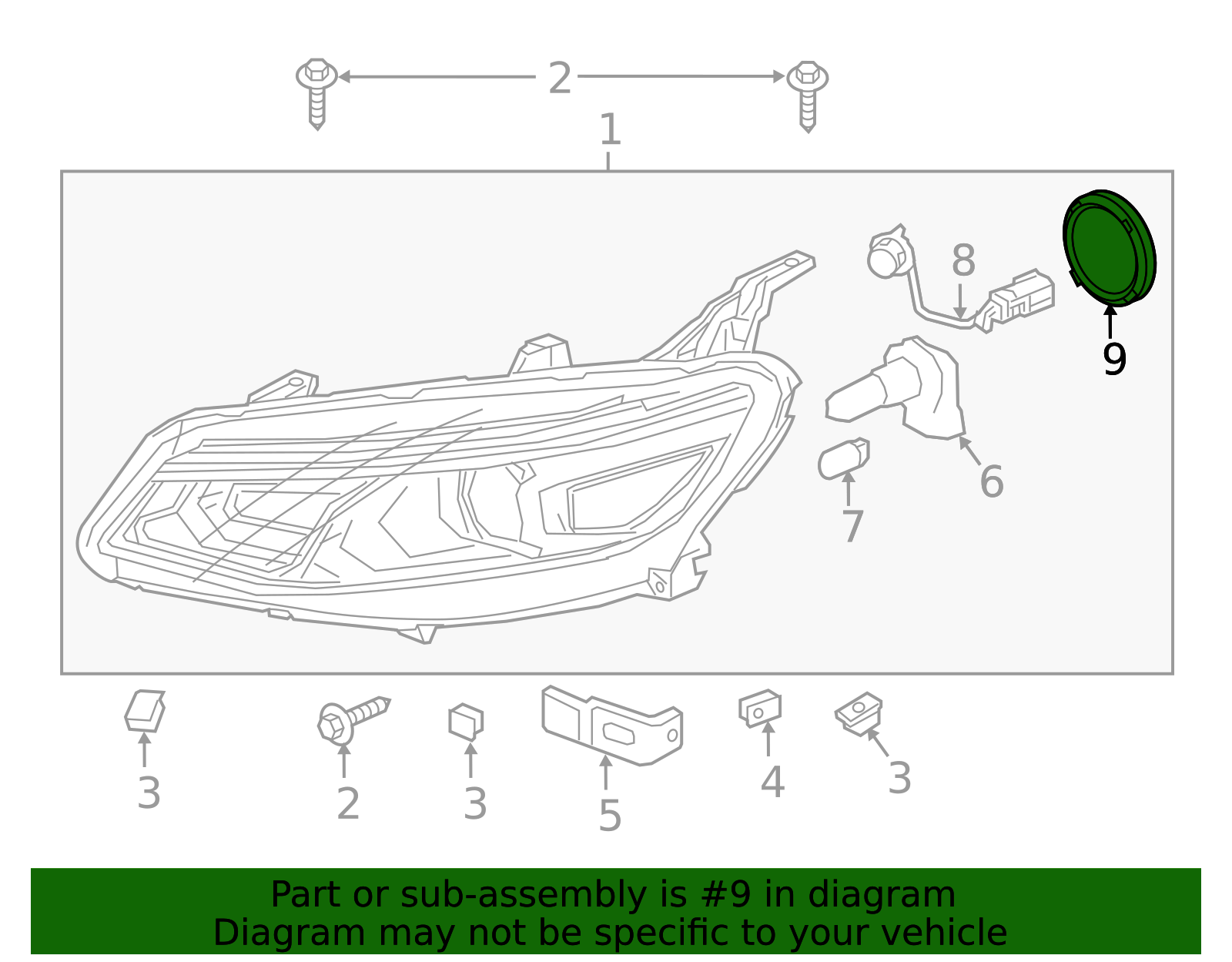23389747 - 2016-2024 Chevrolet - Headlamp Bulb Access Cover | Partners ...