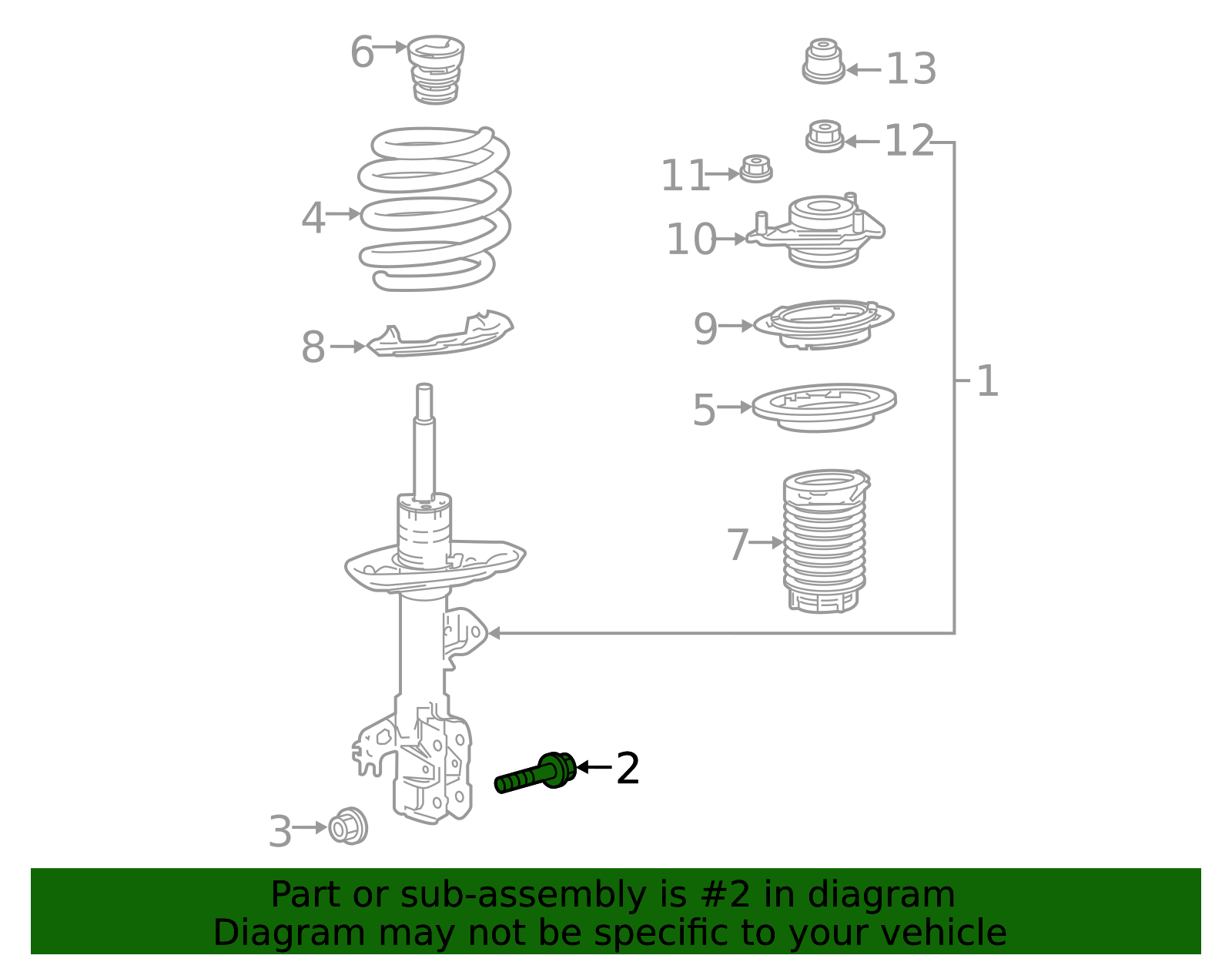 2007-2025 Lexus Strut Bolt 90105-17015 | OEM Parts Online
