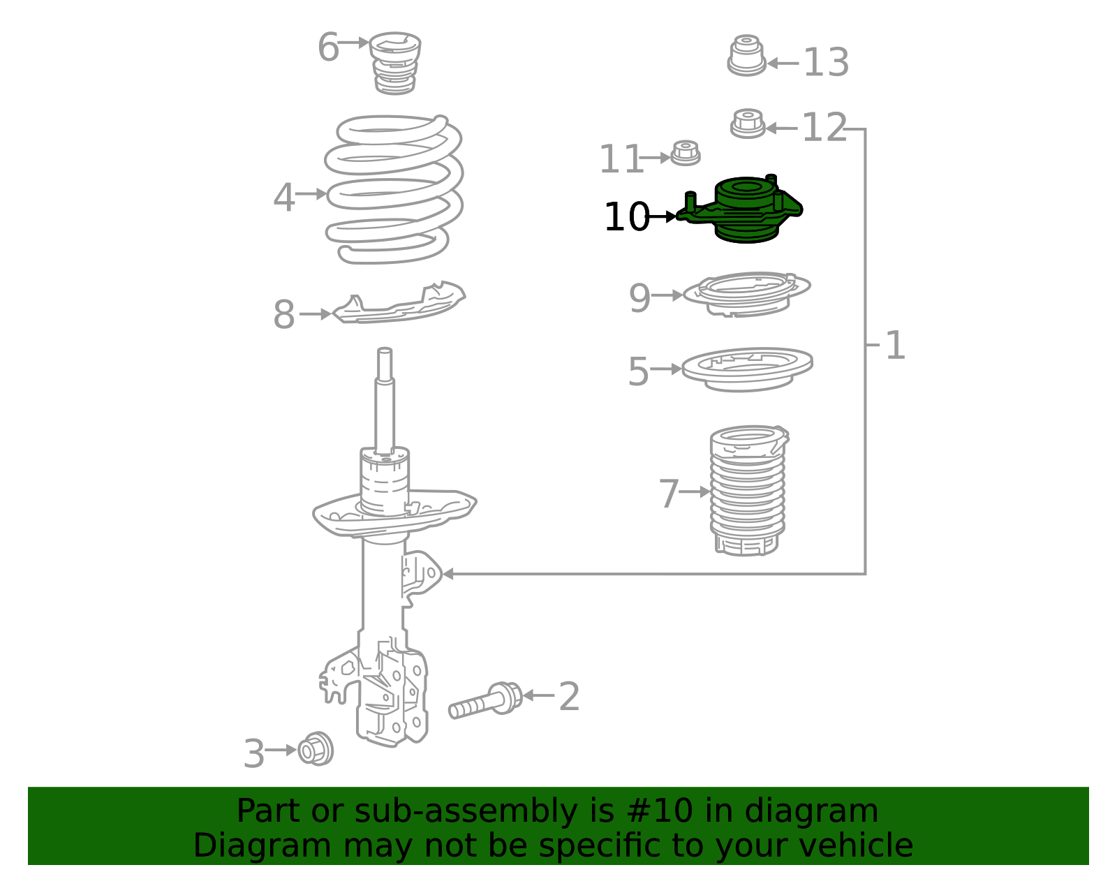 2019-2022 Lexus Strut Mount 48609-33290 | OEM Parts Online