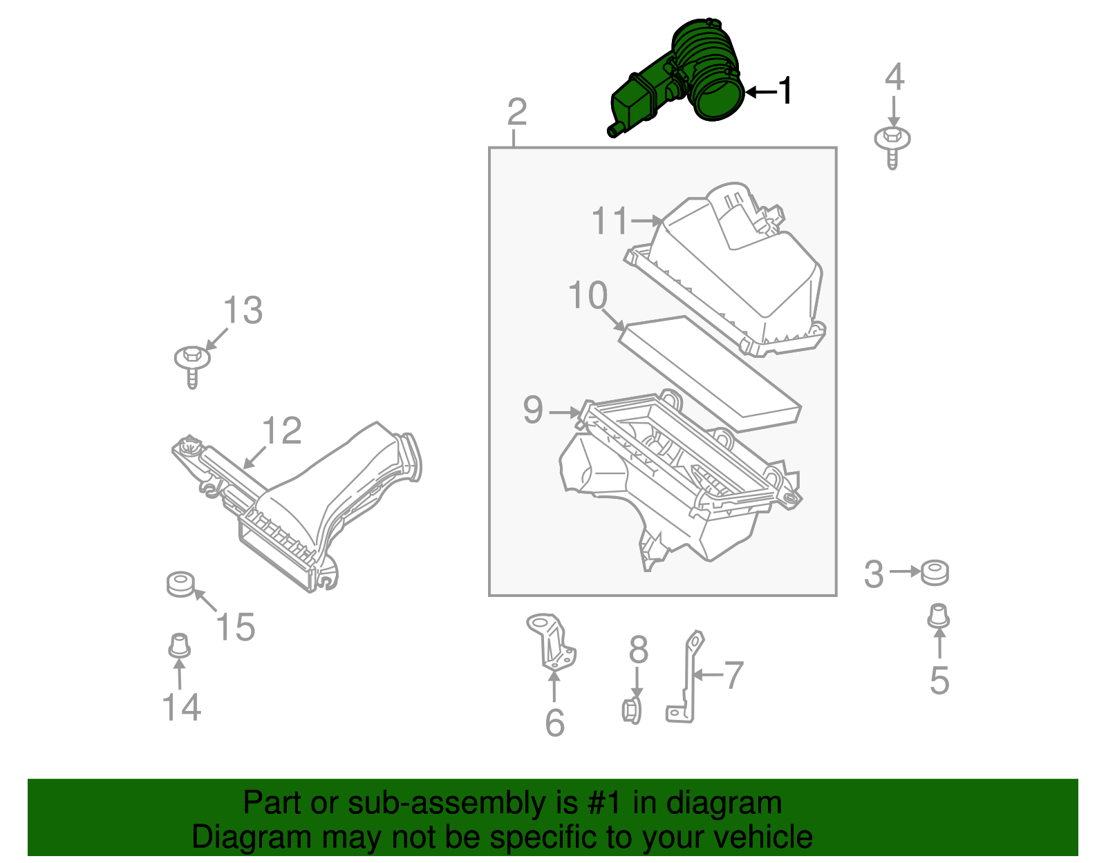 Official Nissan USA 16576-JA000 - Upper Duct 2007-2013 Nissan Altima ...
