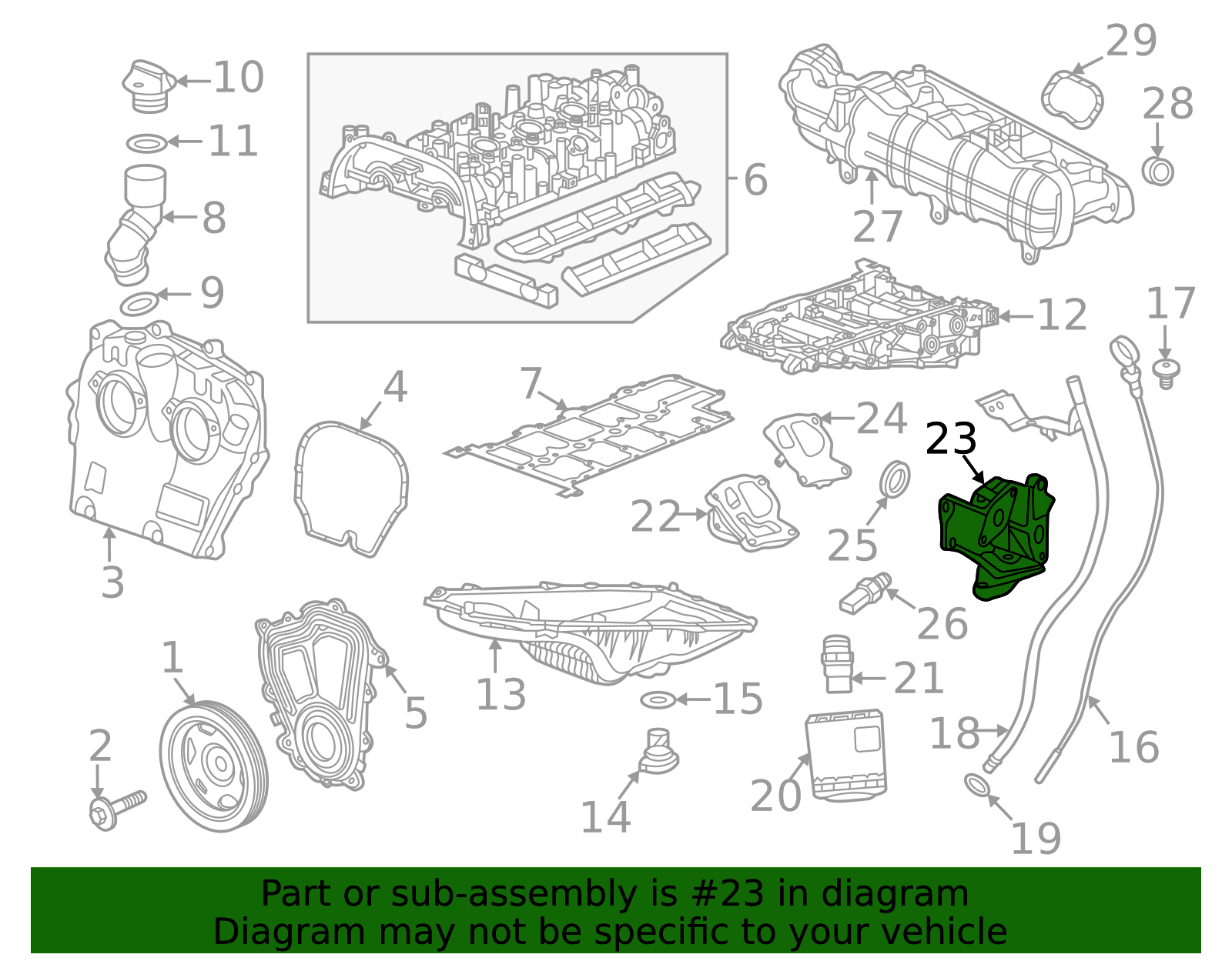 12706076 - 2020-2024 Cadillac CT4 - Oil Filter Adapter | Partners Chevy