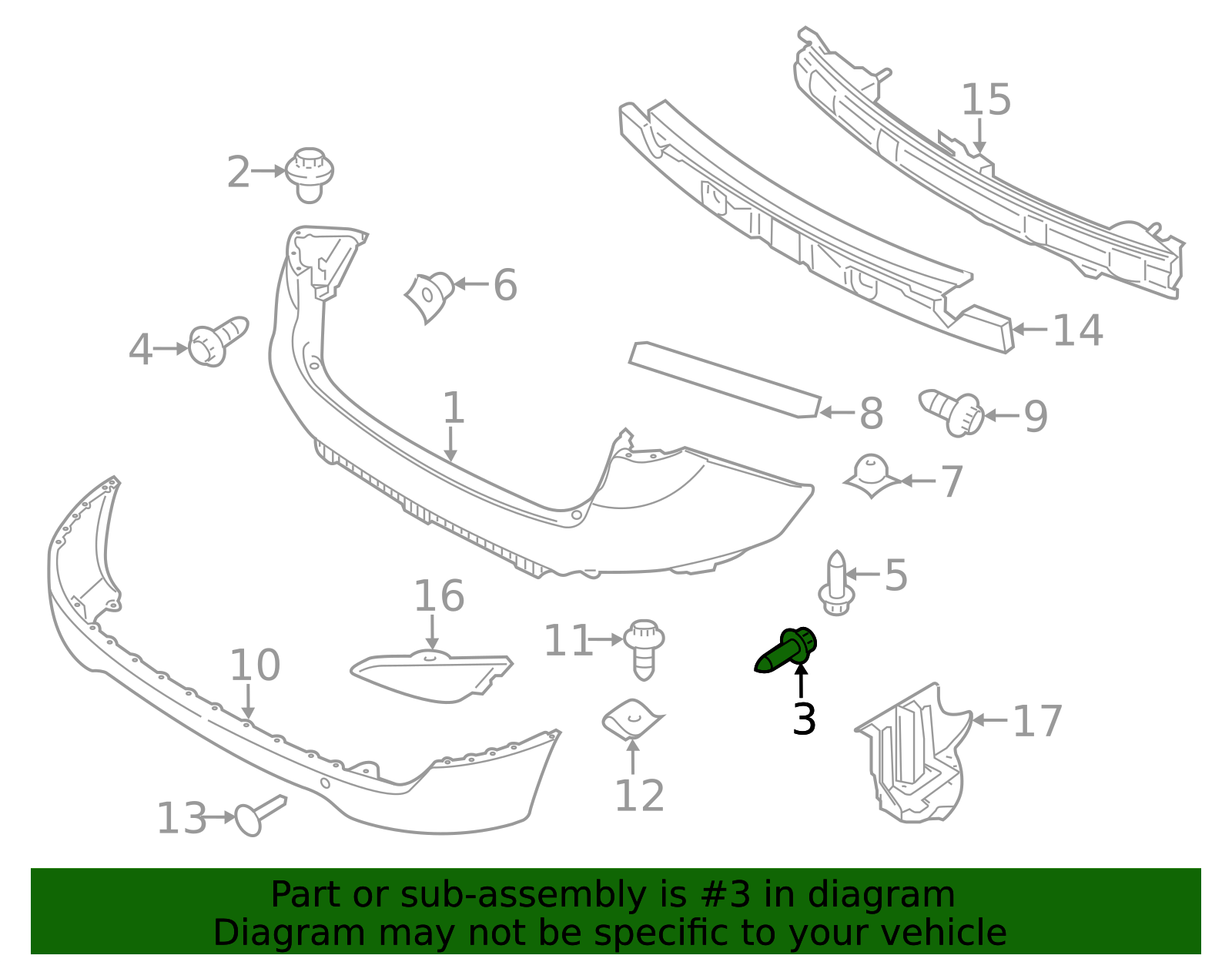 2007-2021 Hyundai Stay Bracket Bolt 86699-2H000 | QuirkParts