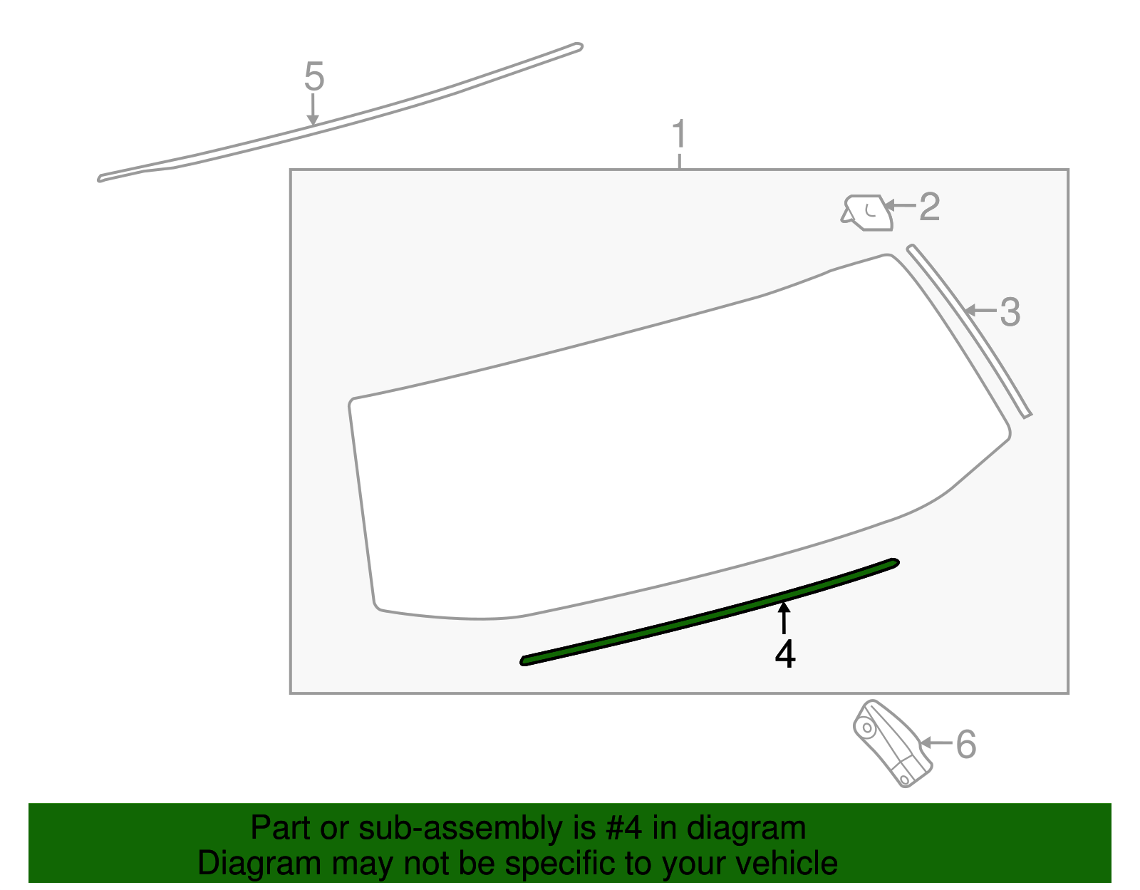 2012-2017 Toyota Prius V Lower Molding 75575-47040 | Toyota San Diego Parts