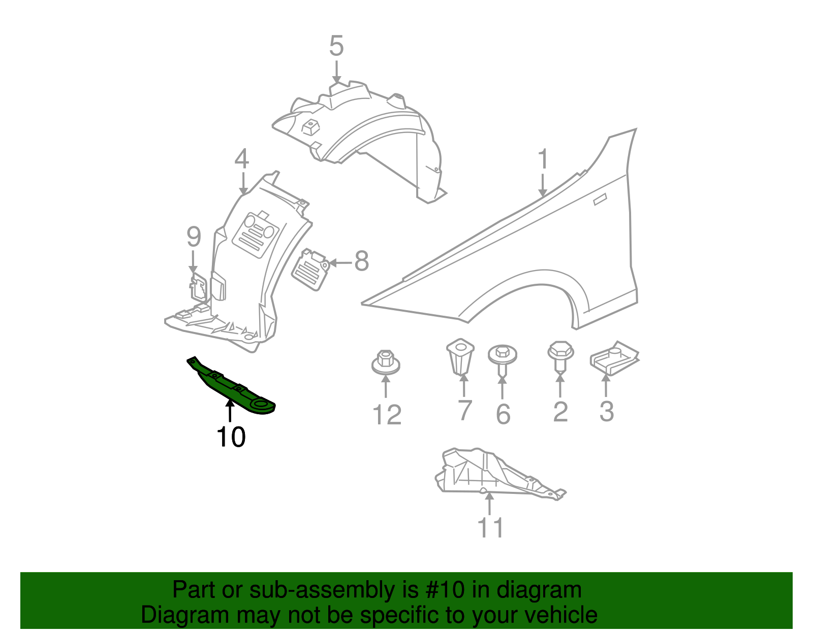 51627136526 - 2006-2013 BMW Lower Deflector (51-62-7-136-526) | BMW of ...