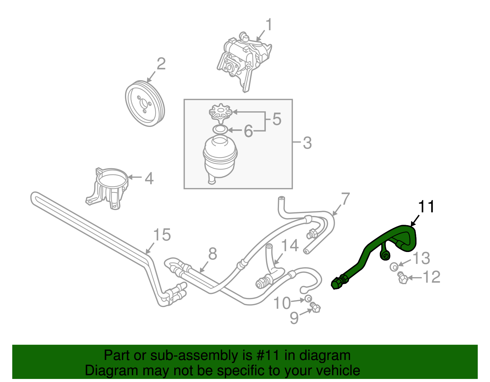 32-41-6-796-367 - Return Pipe 1996-2006 BMW | BMWPartsDirect.com