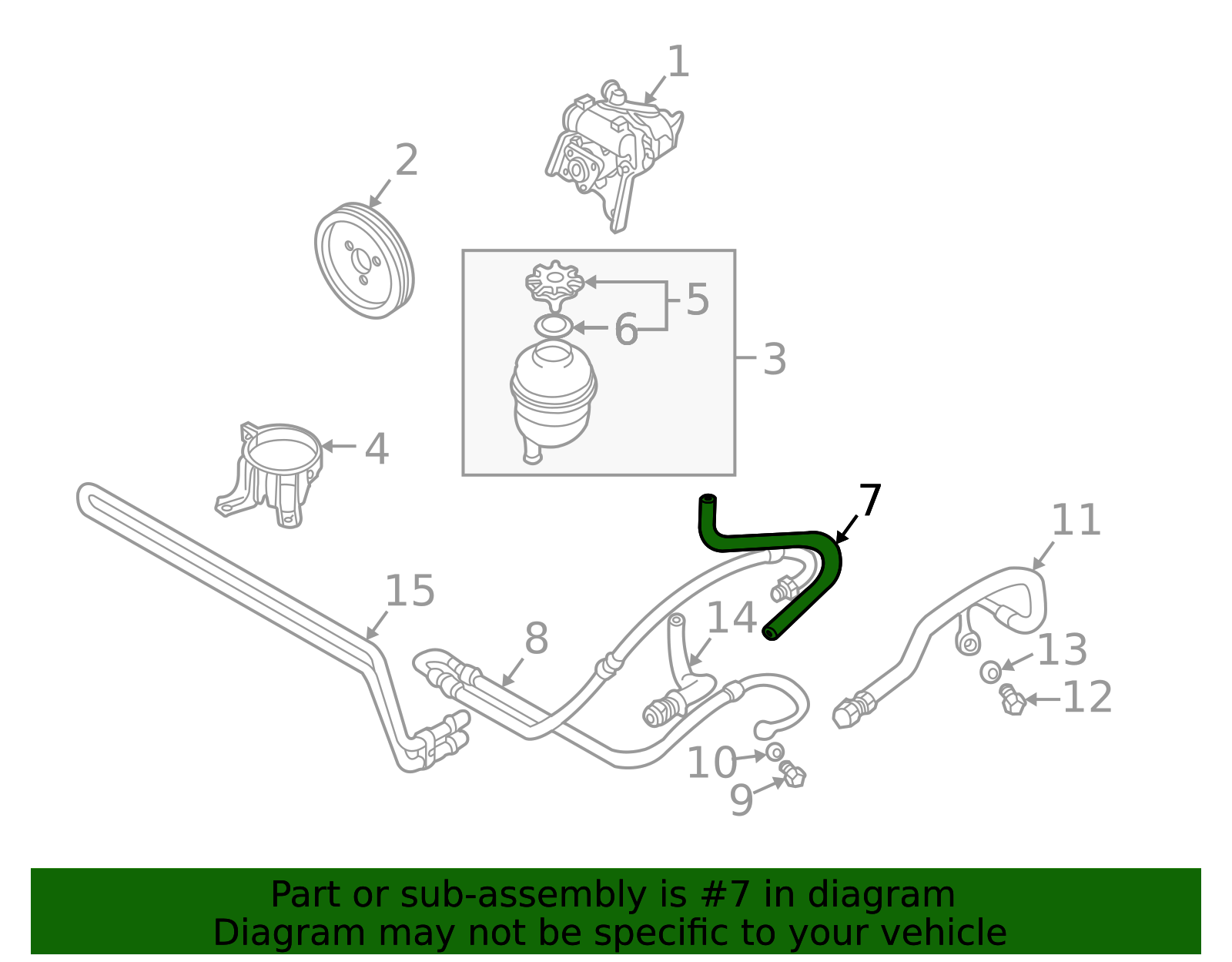 32416750155 - 1999-2006 BMW Suction Hose (32-41-6-750-155) | BMW of ...