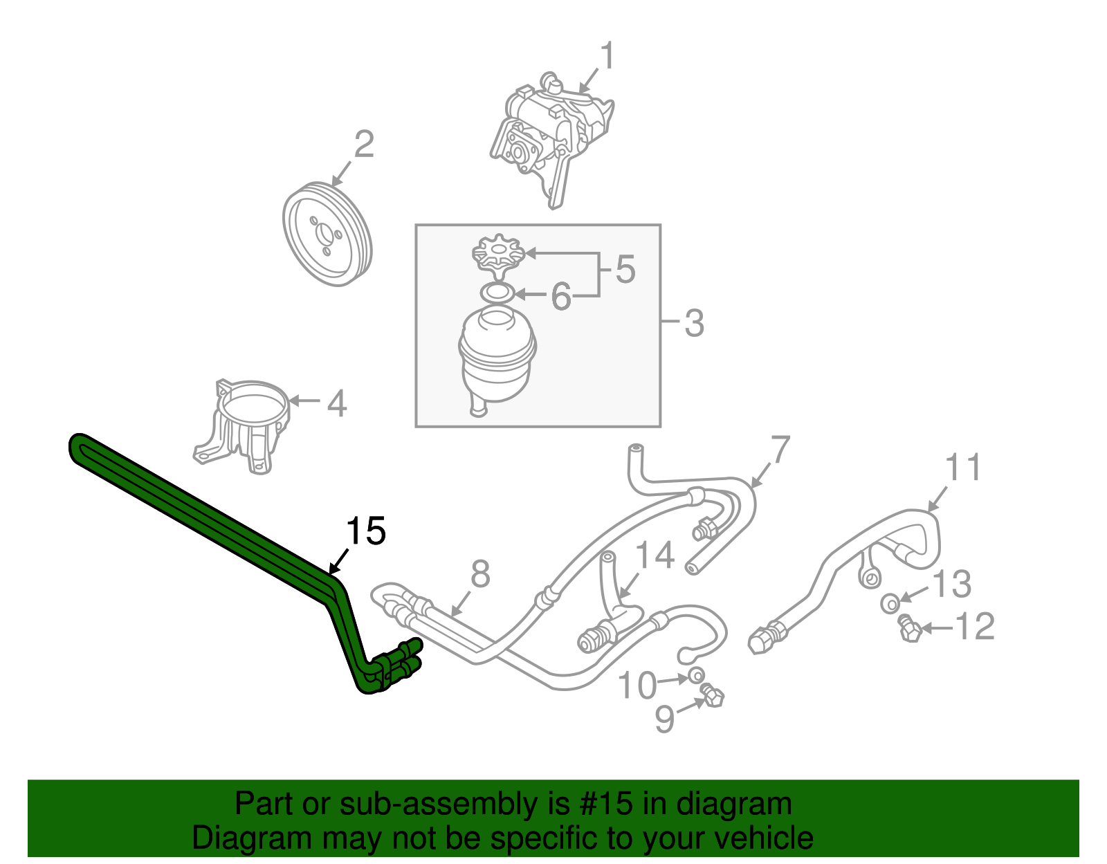 17111436262 - 1999-2006 BMW Power Steering Cooler (17-11-1-436-262 ...