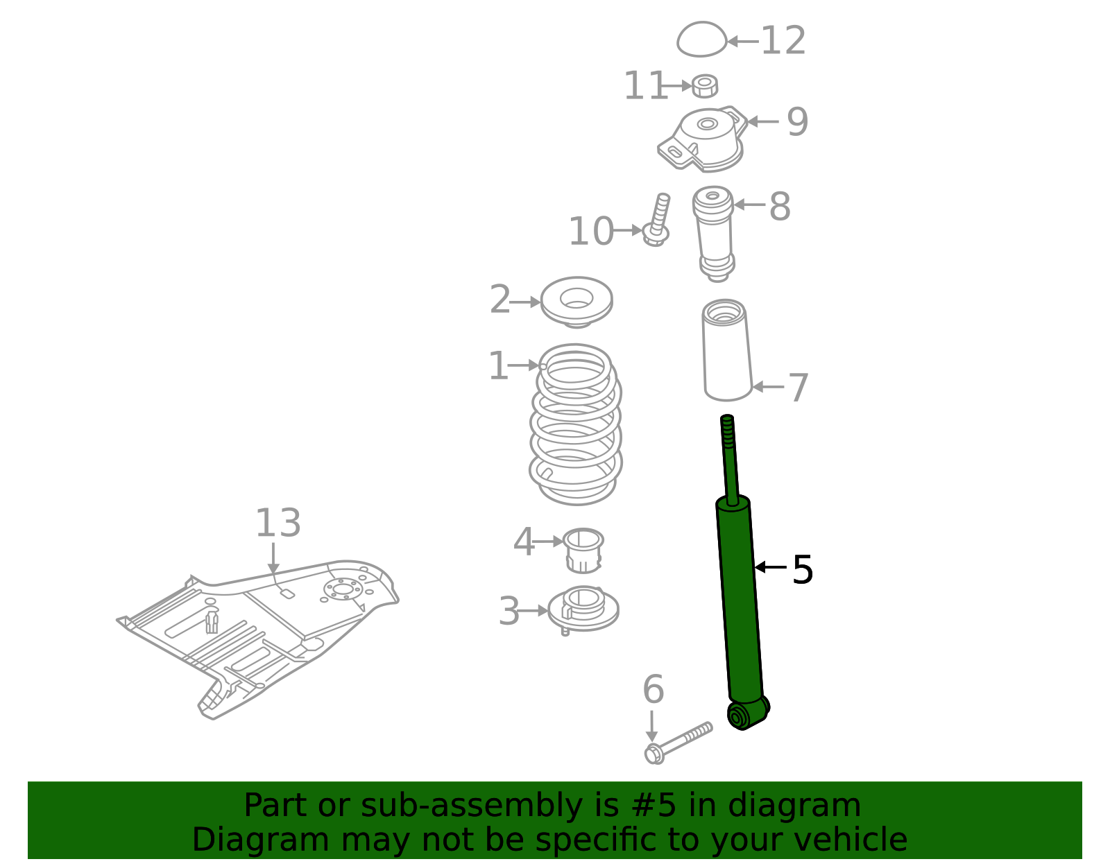 5QM-513-049-AD - 2022-2024 Volkswagen Taos - Shock Absorber | Quick VW ...