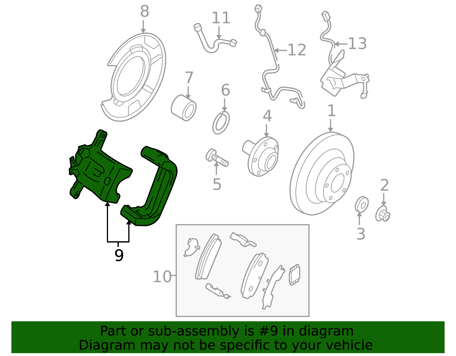 FEZ5-26-99Z - Caliper 2004-2011 Mazda RX-8 | MazdaParts.US Store