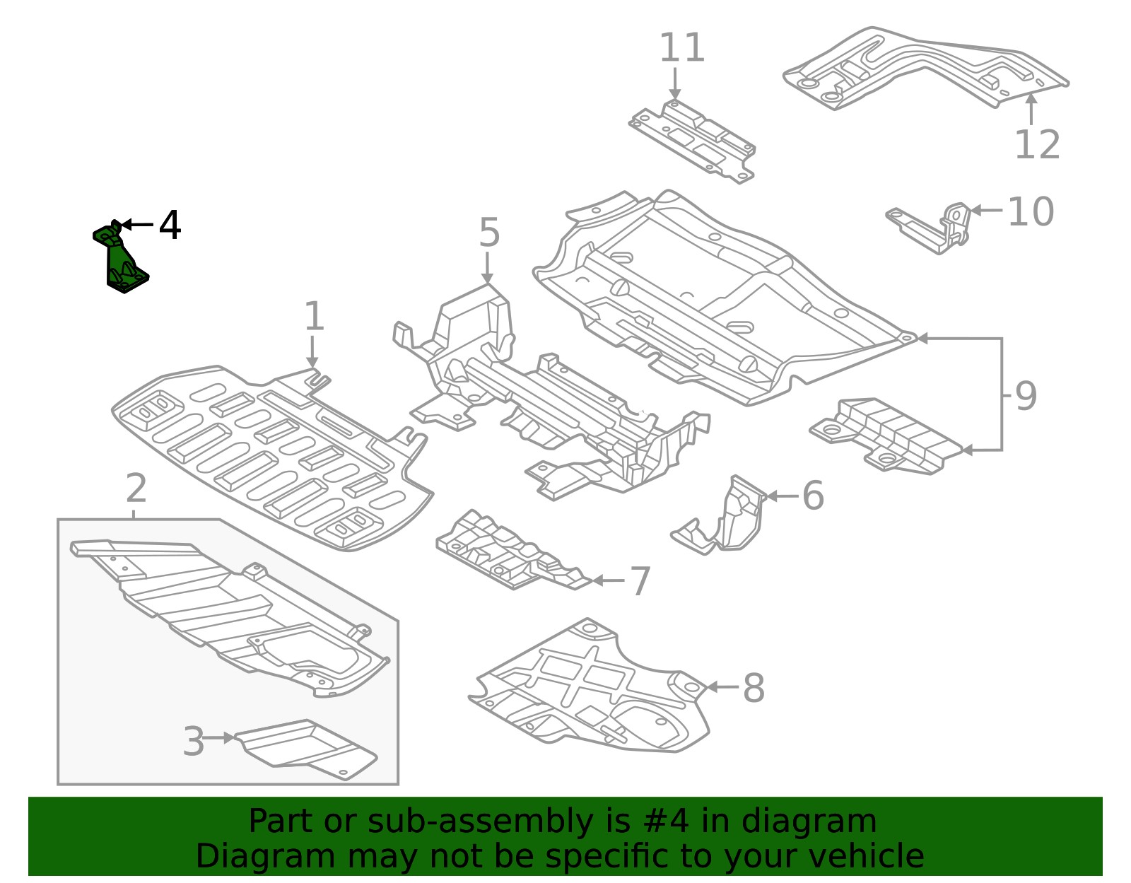 2017-2025 Ford Filler Panel Bracket HL3Z-6G079-C | Awesome Parts Ford