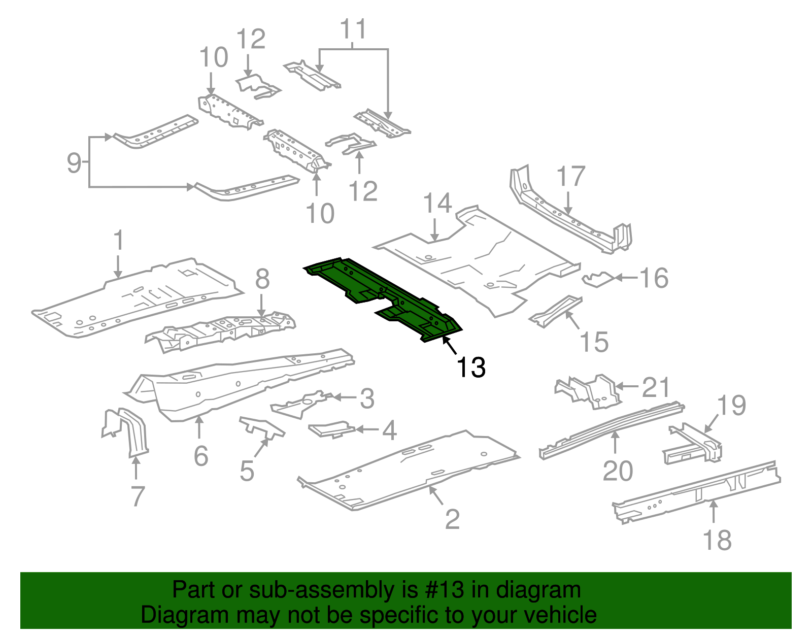 58202-78020 - 2015-2021 Lexus - Floor Pan | My L Parts