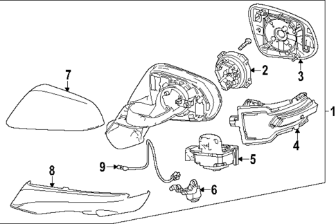 Outside Mirrors for 2024 Lexus RX350 | OEM Parts Online