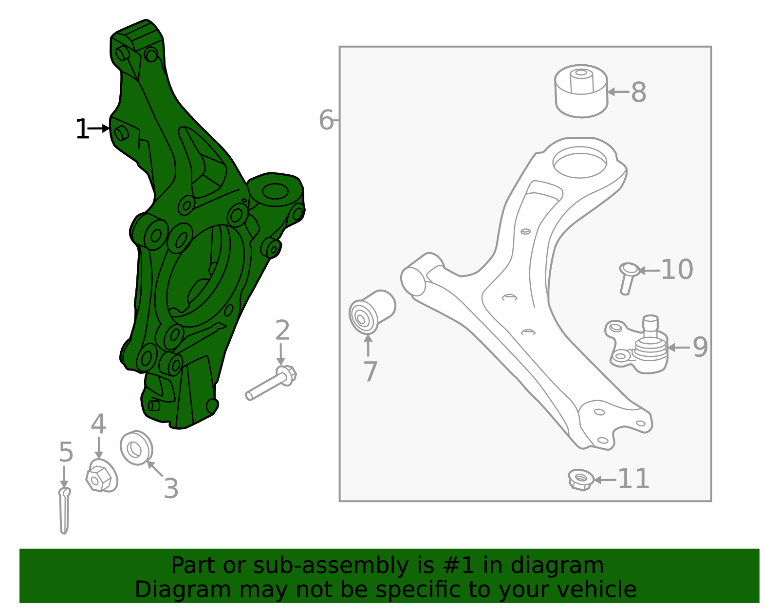 51710-GI000 - Knuckle 2022-2025 Kia EV6 | Kia.Parts Store