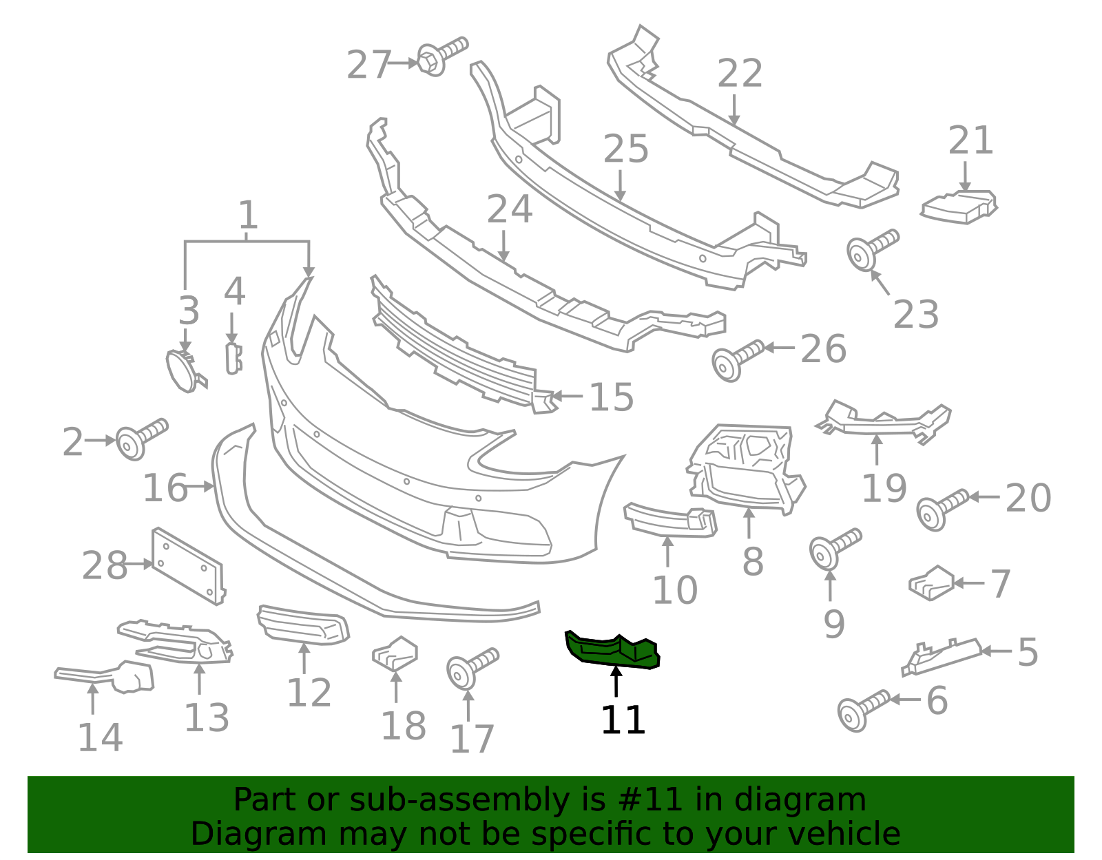 971-807-485-A-OK1 - High-Quality Bumper Cover Spacer Panel for 2019 ...