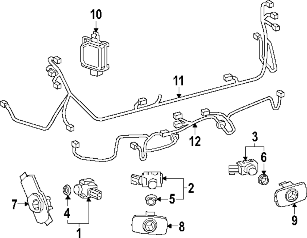 89348-47360-D0 - Retainer Ultrasonic - 2023-2025 Toyota | OEM Genuine ...