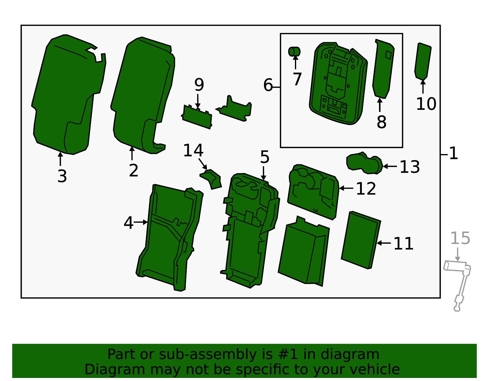 2019-2023 GM Armrest Assembly 85007568 | Capital Chevy Parts