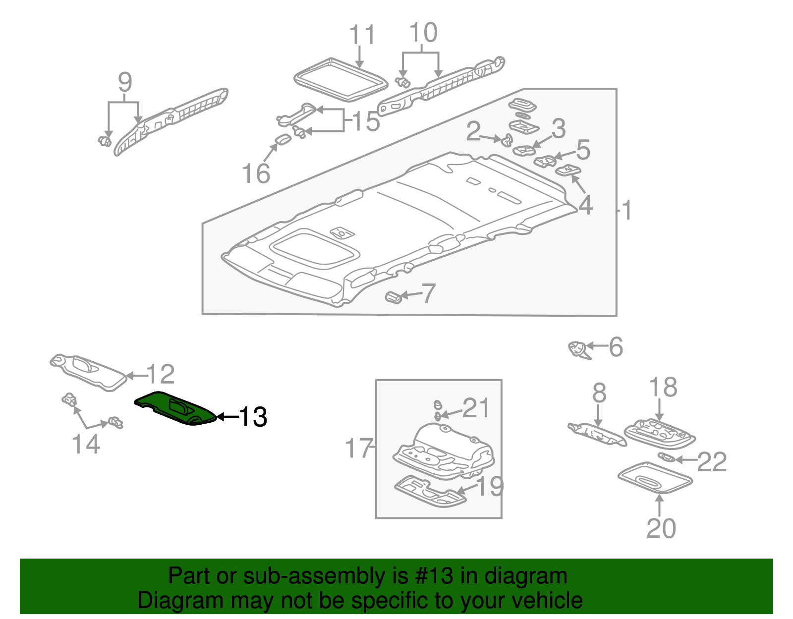 83280-S9A-A81ZA - 2005-2006 Honda CR-V - Sun-Visor Assembly L *NH425L ...