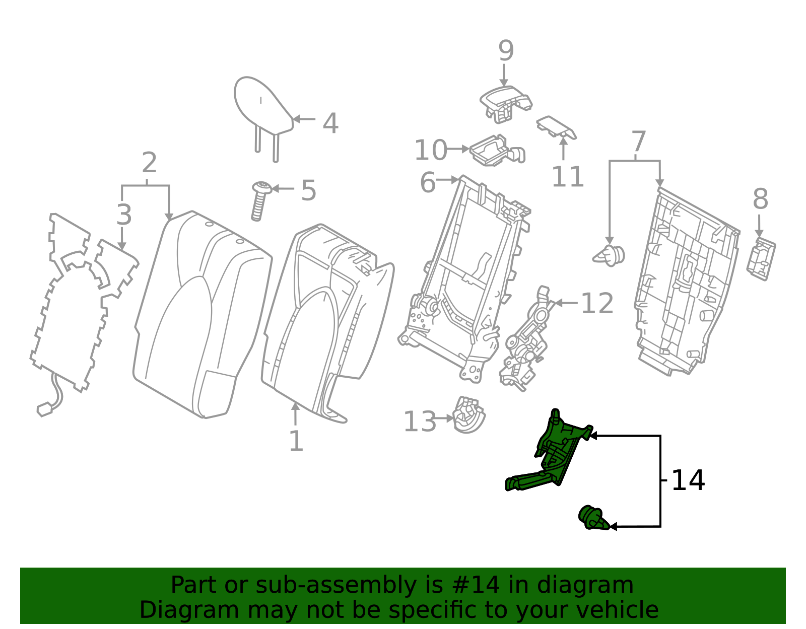 2020-2025 Toyota Highlander Hinge Cover 72552-0E020-C0 | MotorMotor