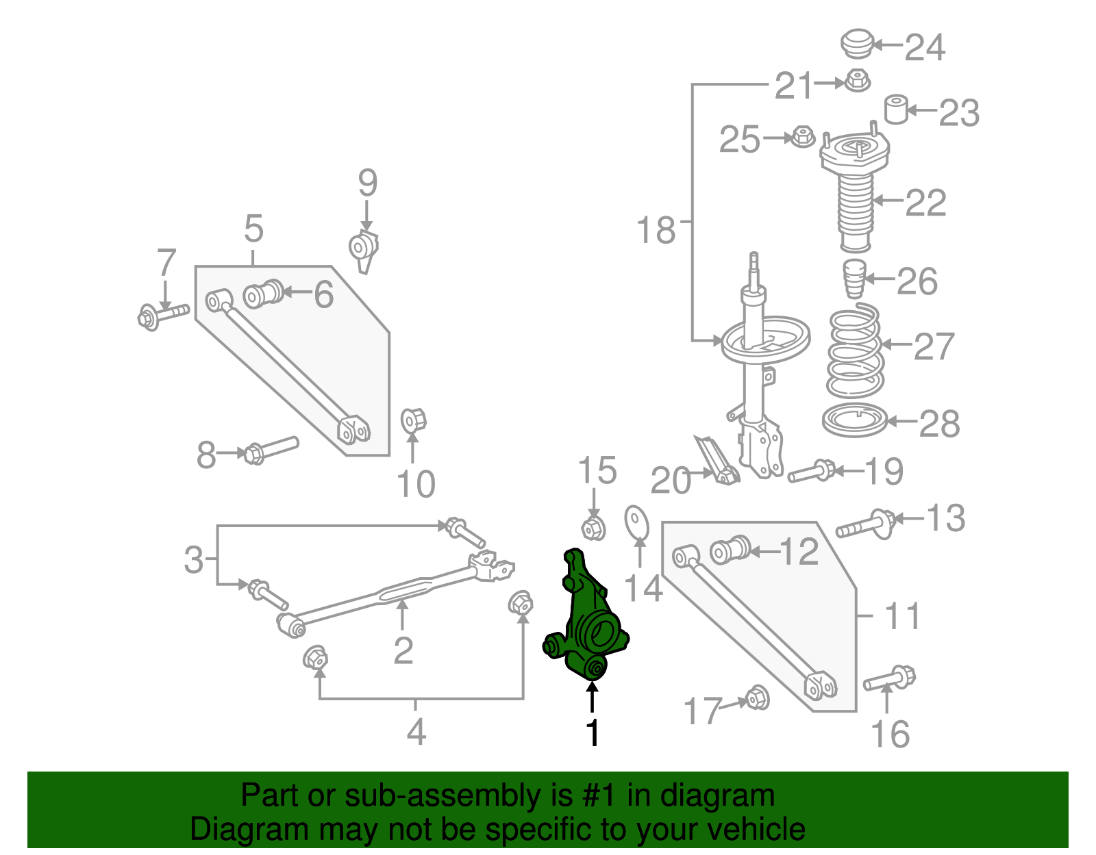 42305-0T020 - Toyota Suspension Knuckle 2009-2015 Toyota | Performance ...