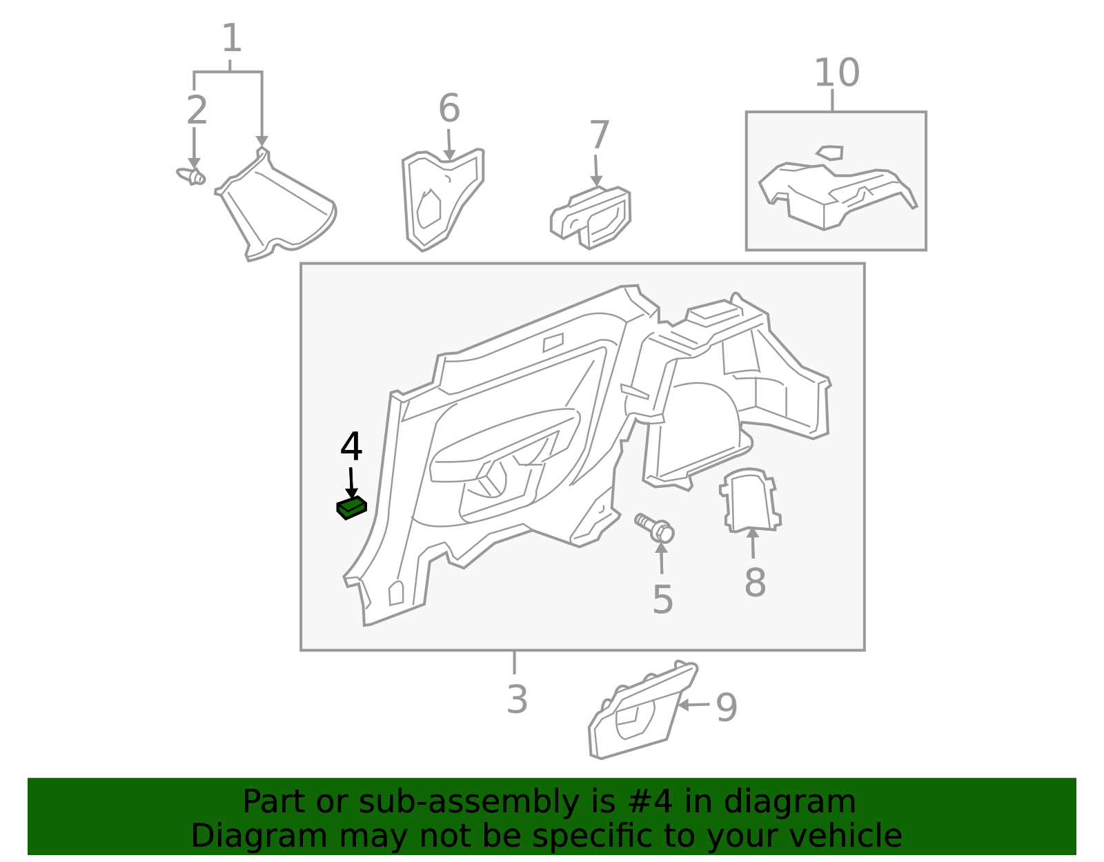 90668-ST3-E01 - Quarter Panel Trim Panel Clip 2002-2005 Honda Civic ...