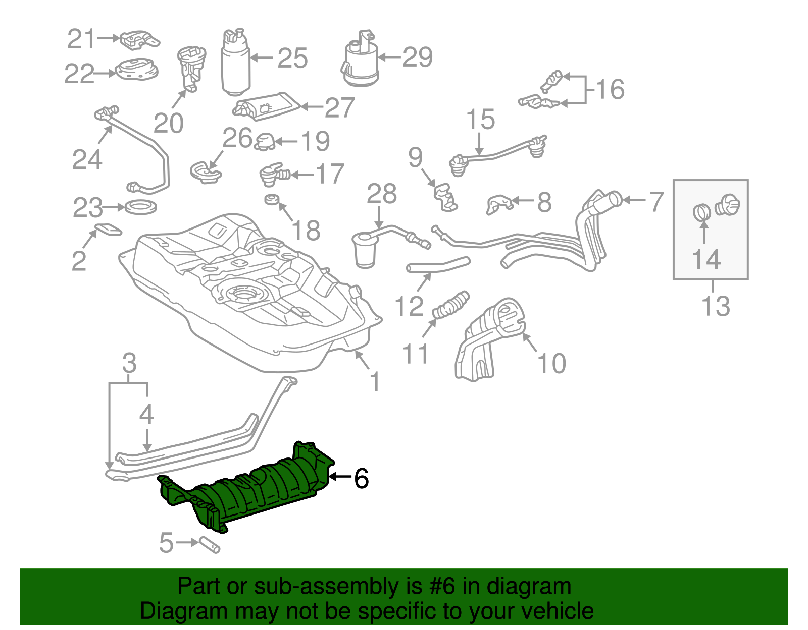 77631-06011 - Tank Shield - 1992-2006 Lexus | My L Parts