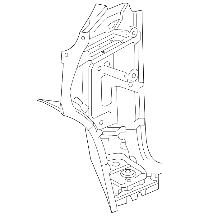 2020-2025 Cadillac XT6 Passenger Side Body Hinge Pillar Outer Panel ...