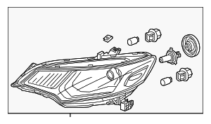33150-T5A-A22 - Headlamp Assembly 2017 Honda Fit | Honda Parts Online