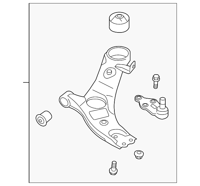 54500-2W600 - Hyundai Lower Control Arm 2015-2019 Hyundai | Performance ...