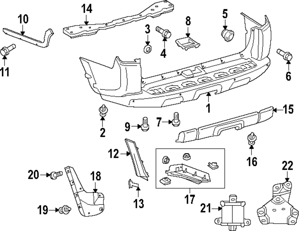 Genuine Toyota Valance Panel (Rear, Lower) part# 52169-35110 for 2014 ...