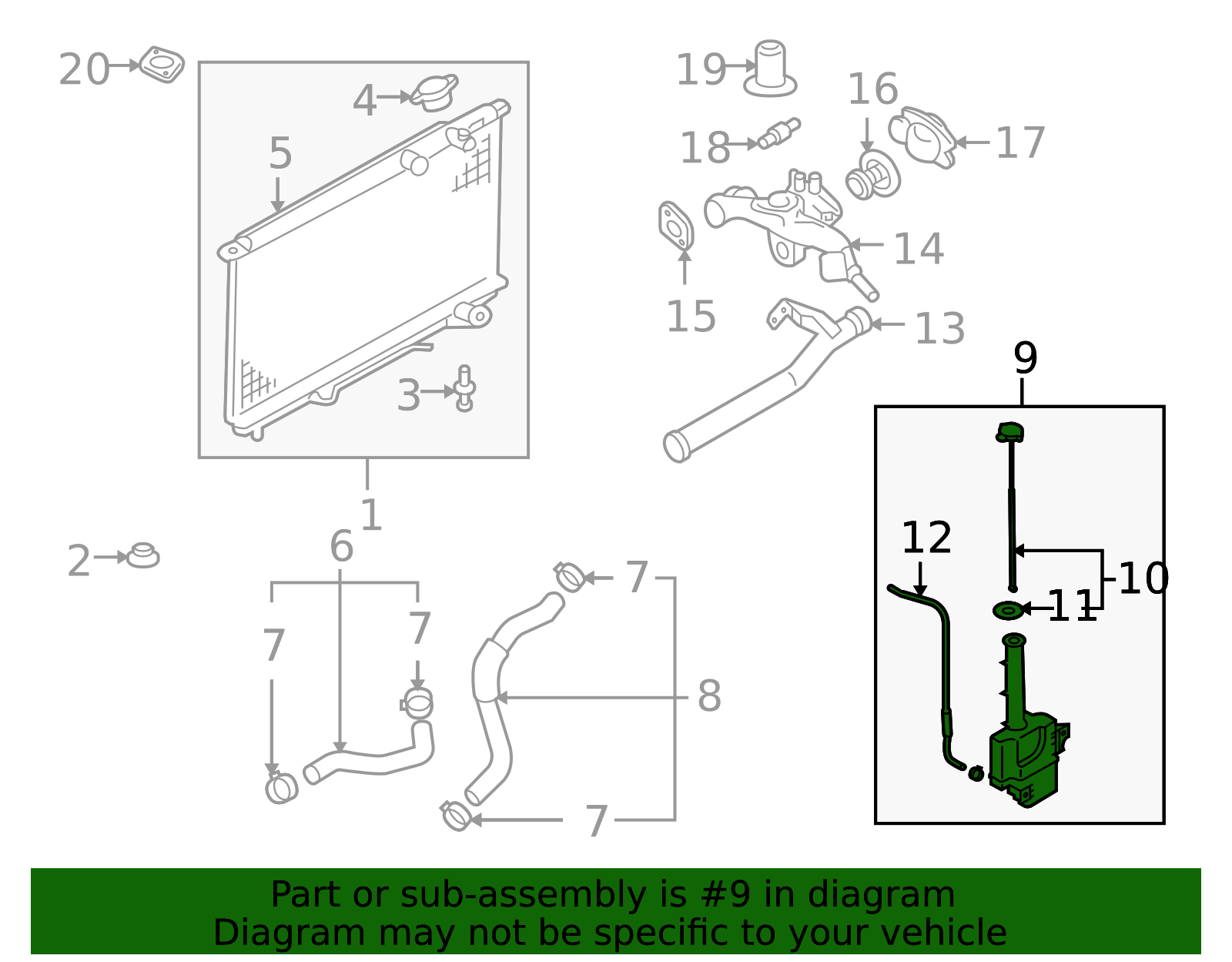 2004-2009 Kia Amanti Reservoir Assembly 25430-3F000 | OEM Parts Online
