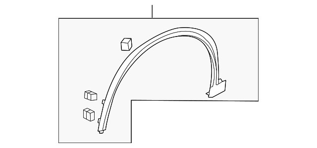 74115-TYA-A00 - Wheel Opening Molding 2022-2025 Acura MDX | My Acura Parts