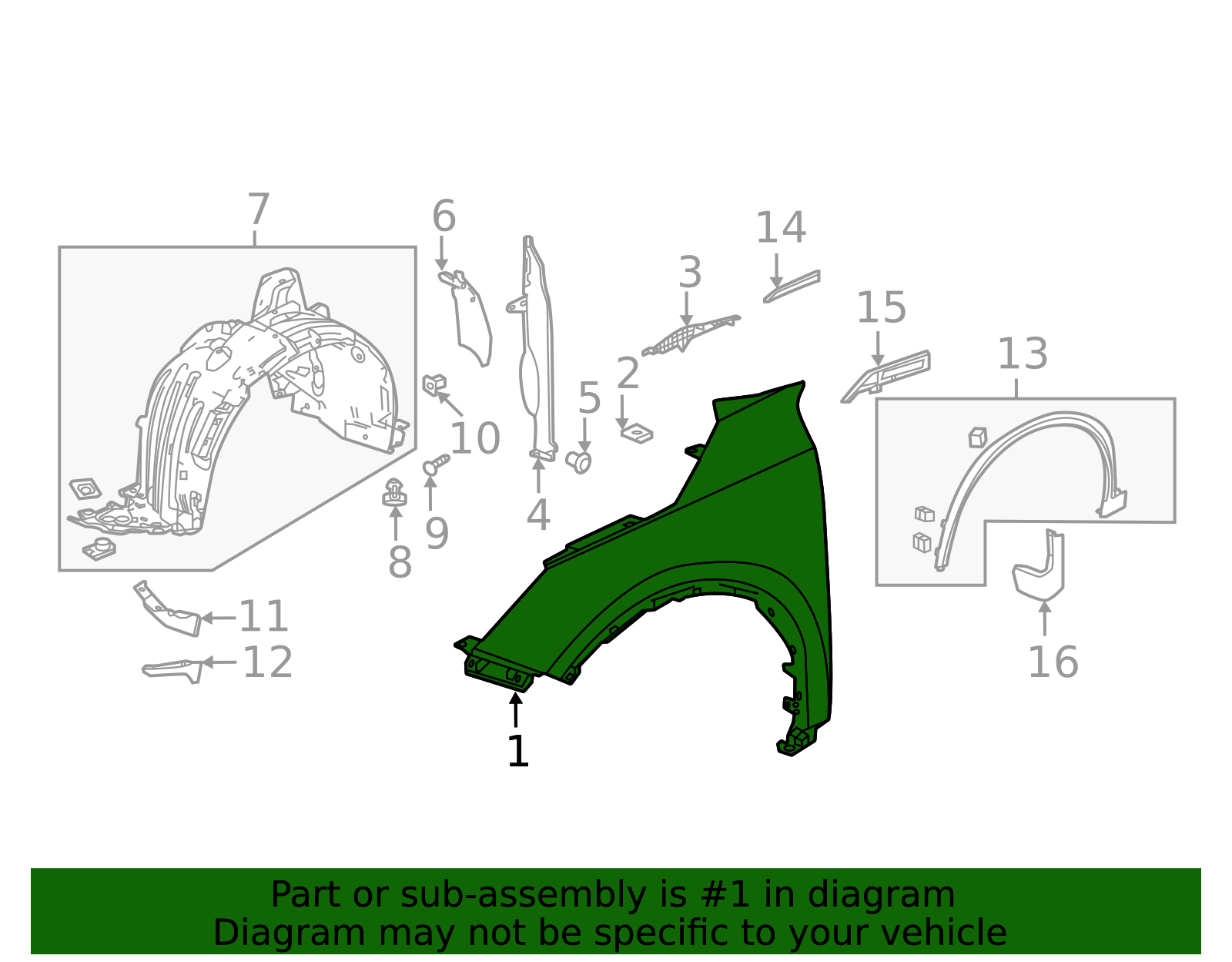 2022-2025 Acura MDX Fender 60210-TYA-A00ZZ | Acura Automotive Parts