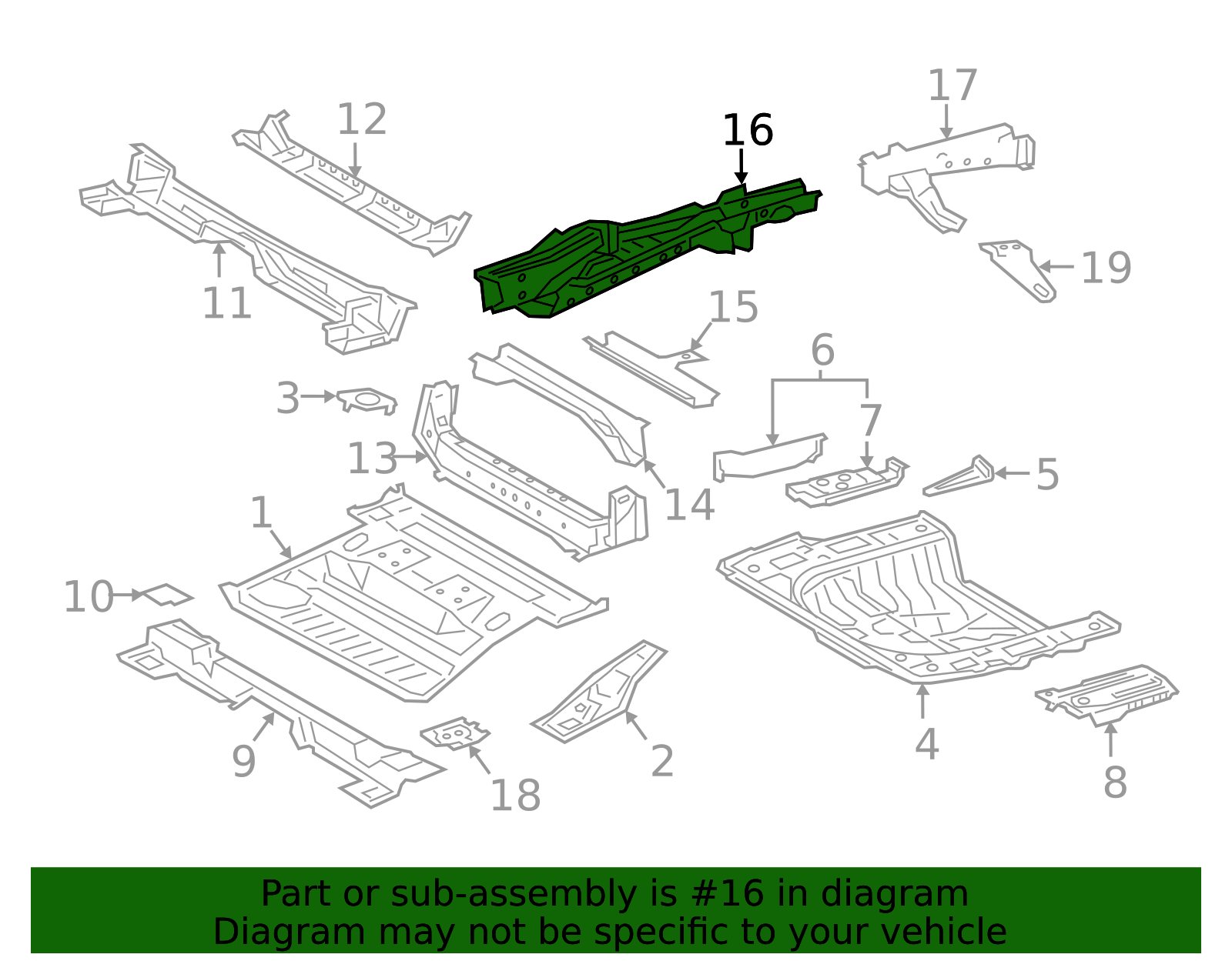 Frame Side Member - Structural Chassis Support | AutoNation Parts