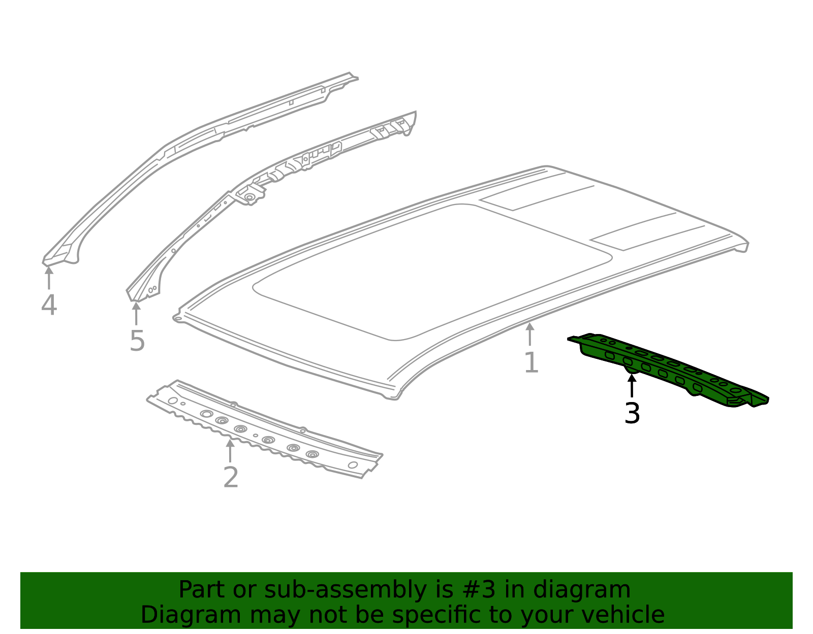 2019-2025 Chevrolet Blazer Roof Header Panel 84526313 | Capital Chevy Parts