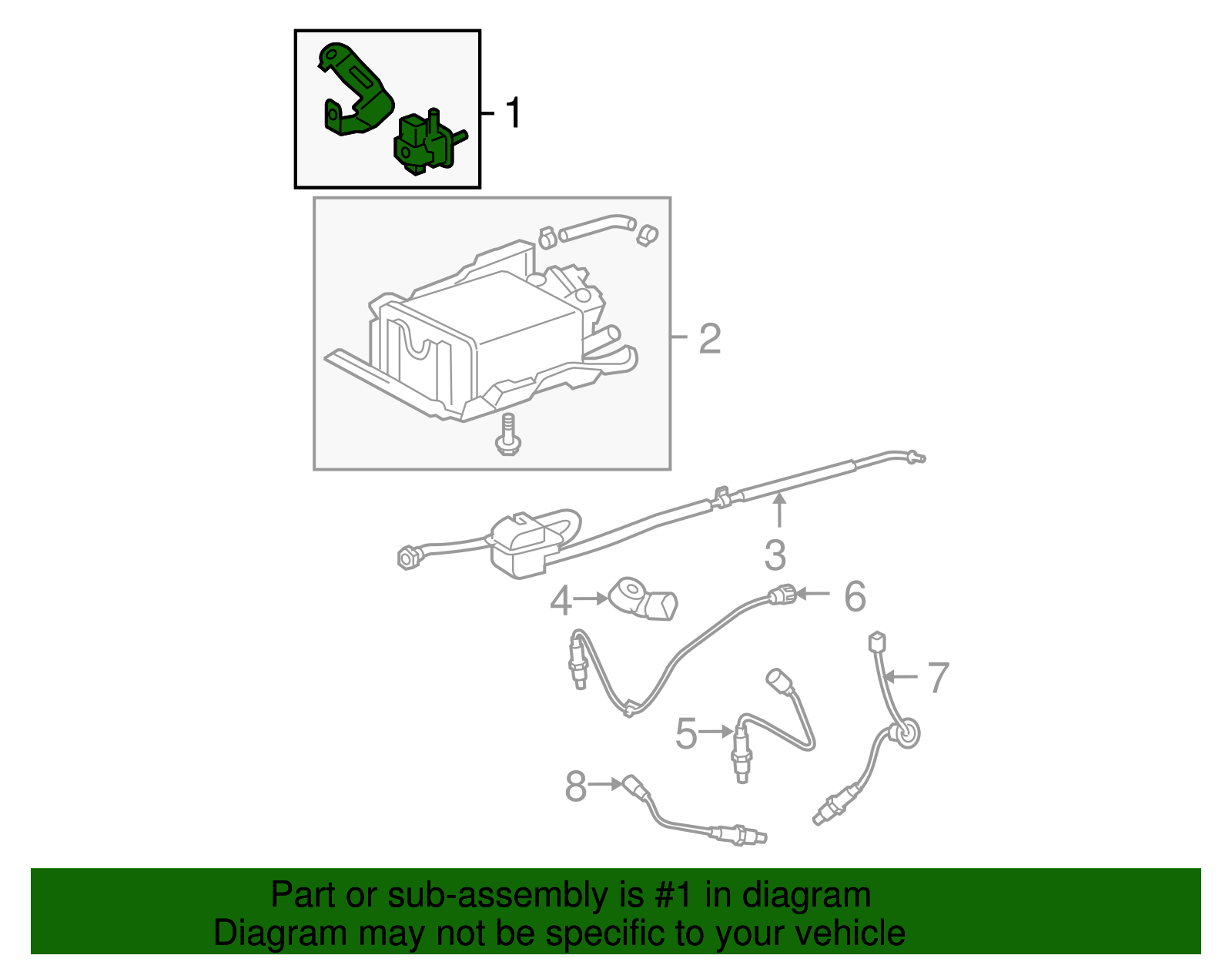 2006-2019 Toyota Vacuum Control Valve 25860-31070 | OEM Parts Online