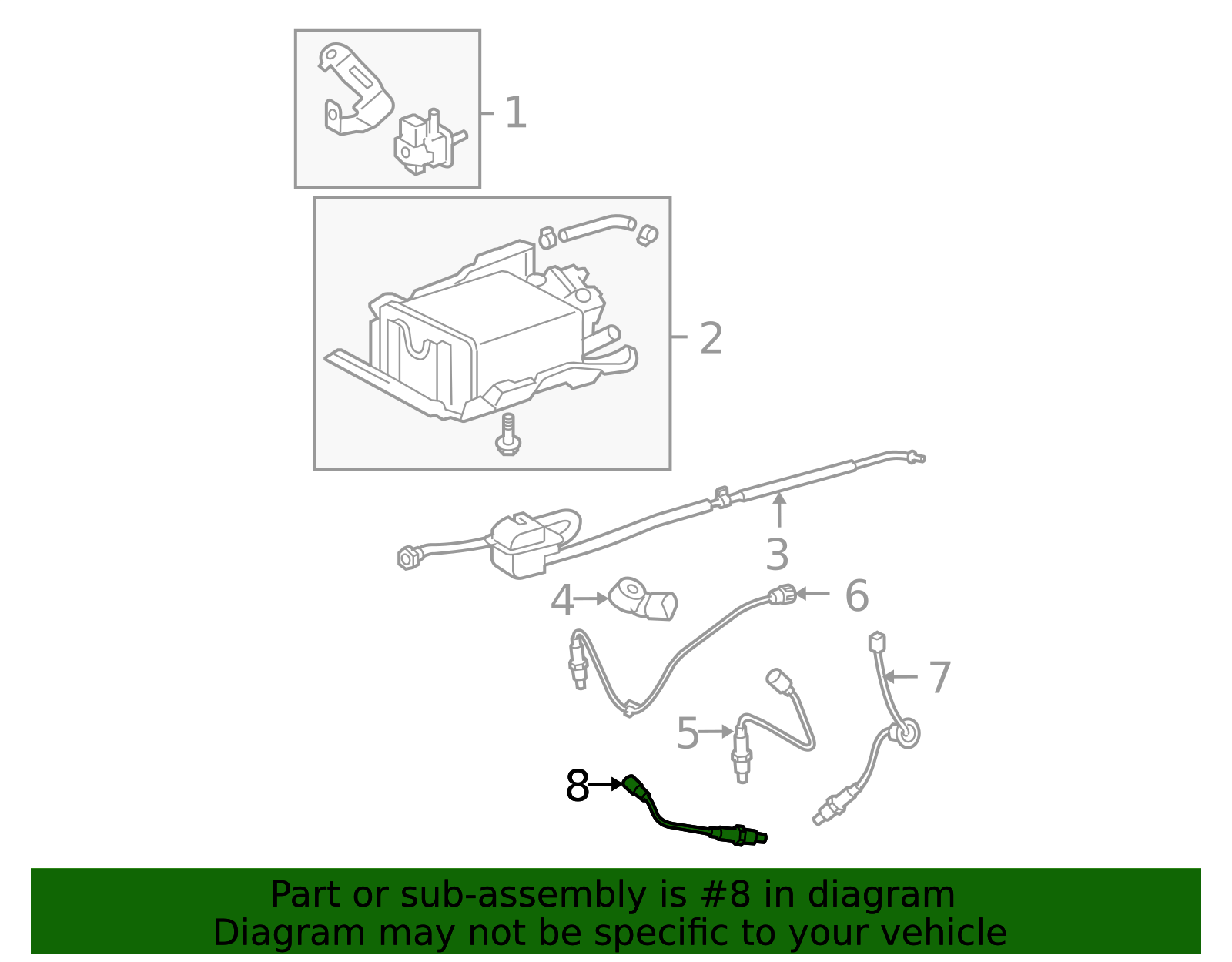 2006-2012 Toyota Rear Air Fuel Ratio Oxygen O2 Sensor RAV4 | Toyota ...
