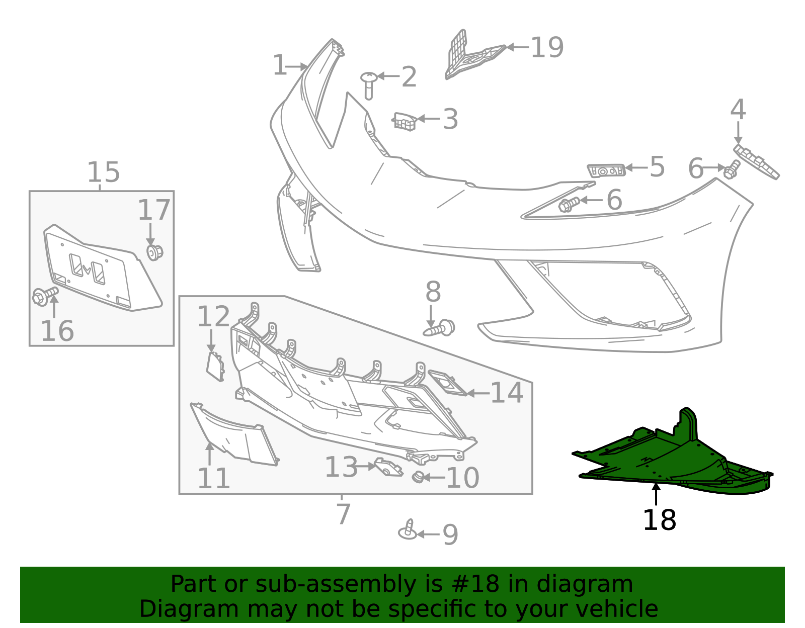 2020-2025 Chevrolet Corvette Lower Deflector 84965195 | GM Parts Center