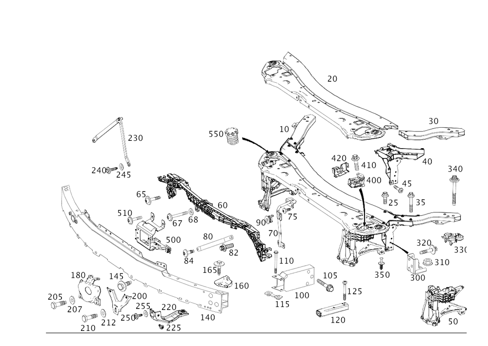 213-620-17-00 - 1995-2026 Mercedes-Benz - Cross-Member | World Mercedes ...