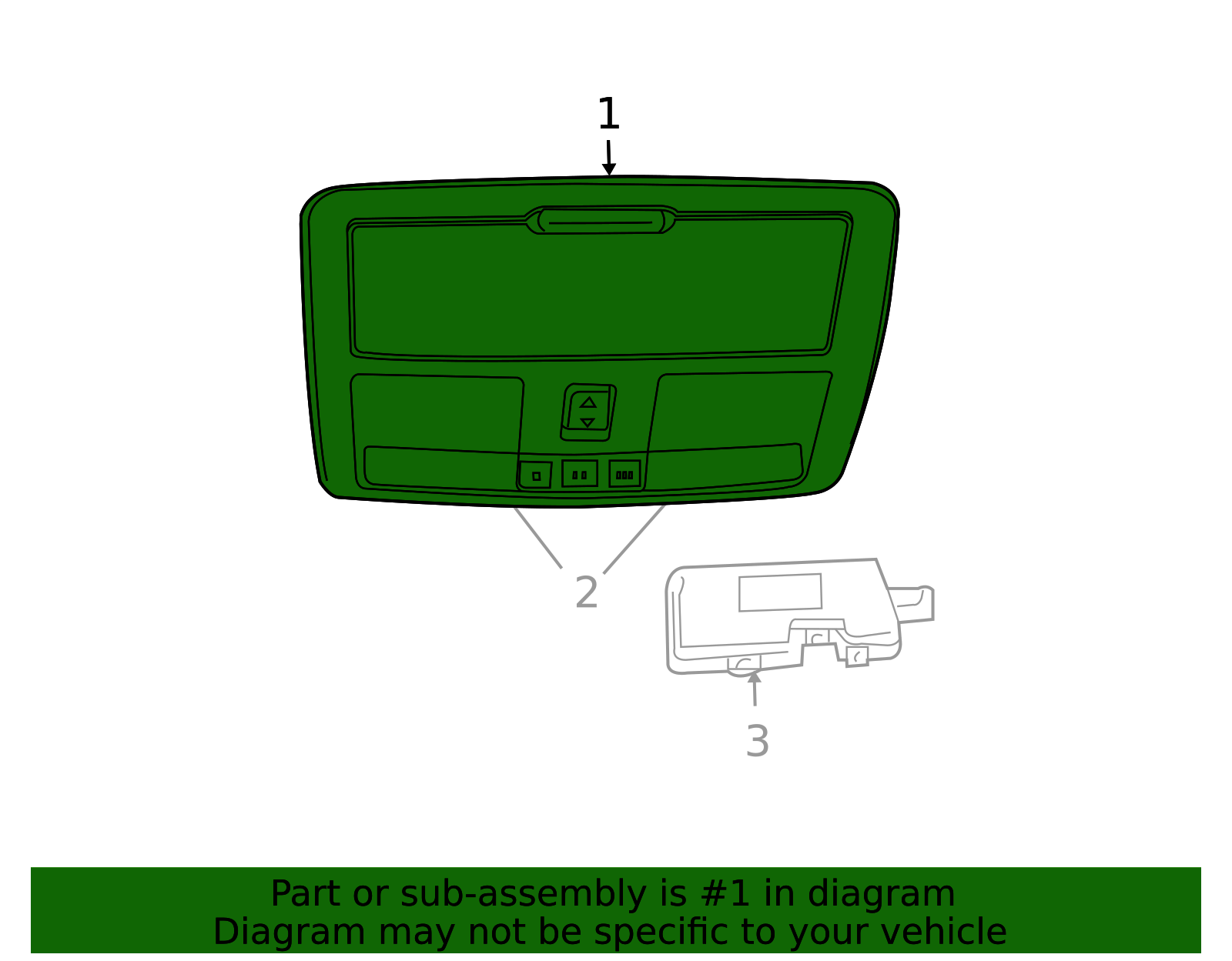 2005-2010 Mopar Overhead Console 1LE17BD1AA | Mopar Parts Canada