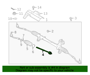 2020-2025 Hyundai Palisade Inner Tie Rod 57726-S8100 | OEM Parts Online