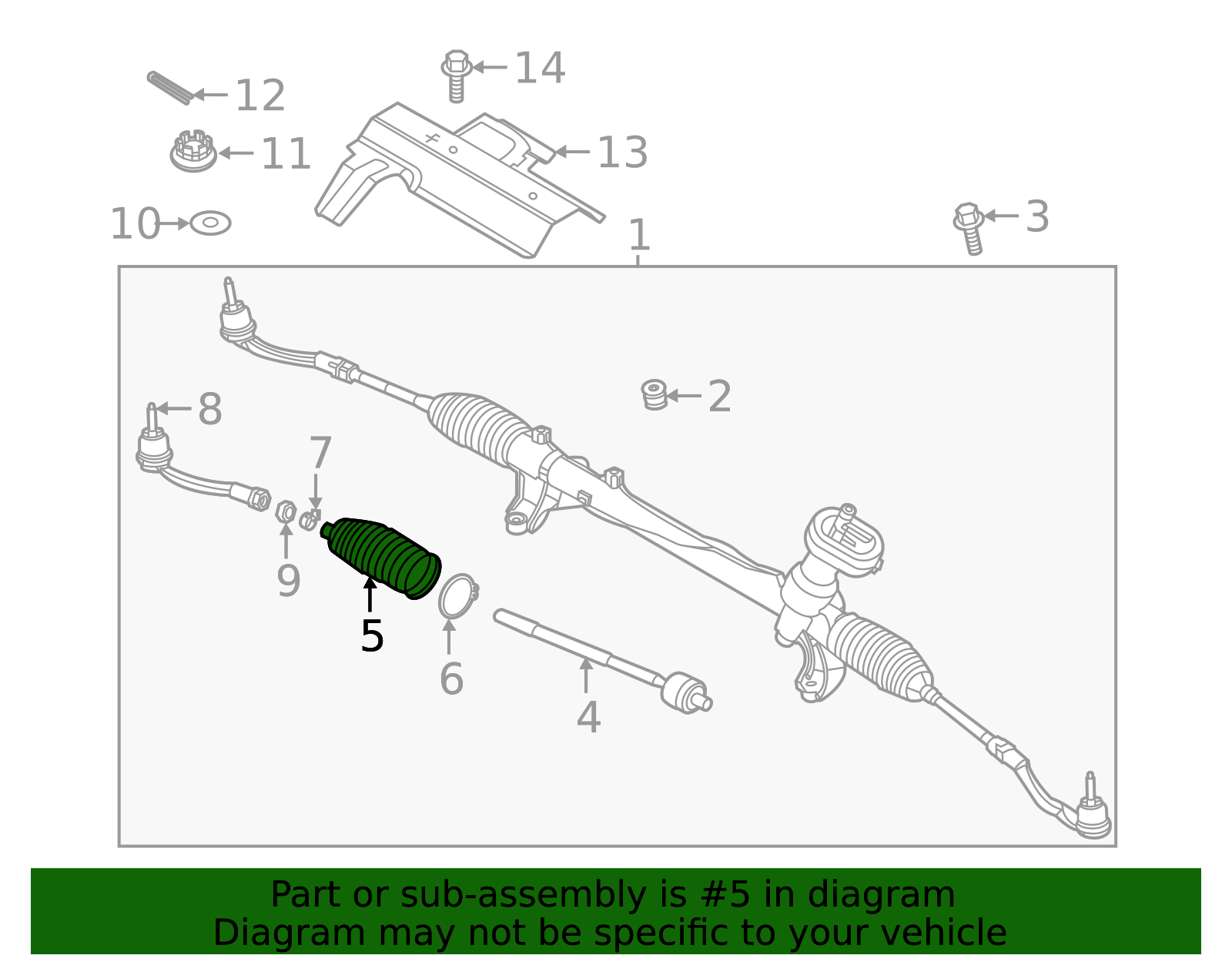 Tie Rod Boot 56528-S1000 | OEM Parts Online