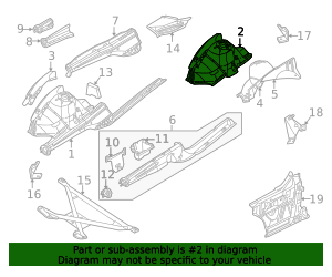 41-14-8-401-314 - Wheelhouse Assembly - BMW Parts Exchange
