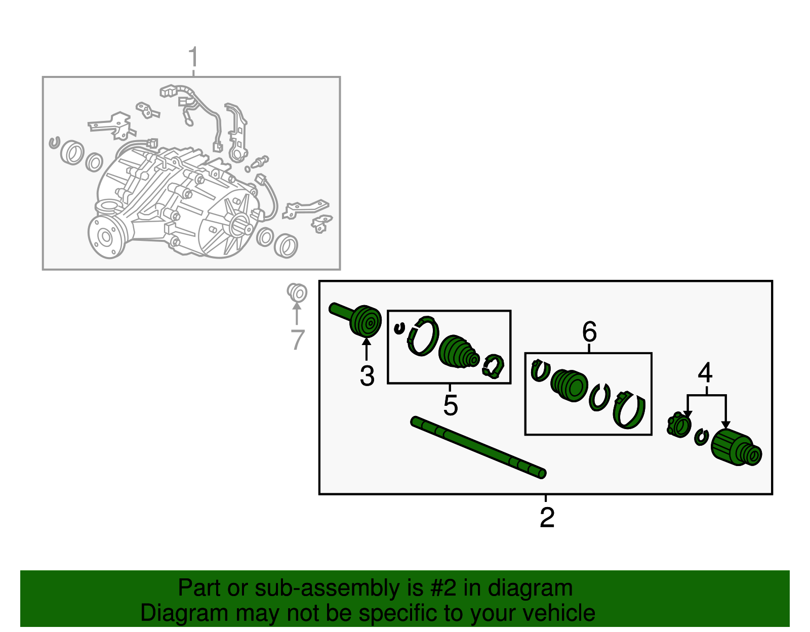 42311-TG7-A02 - 2016-2025 Honda - REAR Drive Shaft Assembly Left (REAR ...
