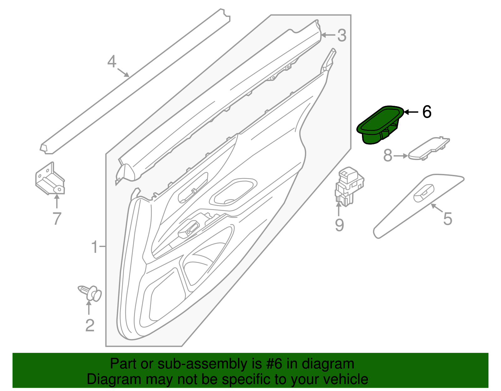 2013-2017 Nissan Altima Pull Handle 82951-3TA0B | Team Nissan Inc.