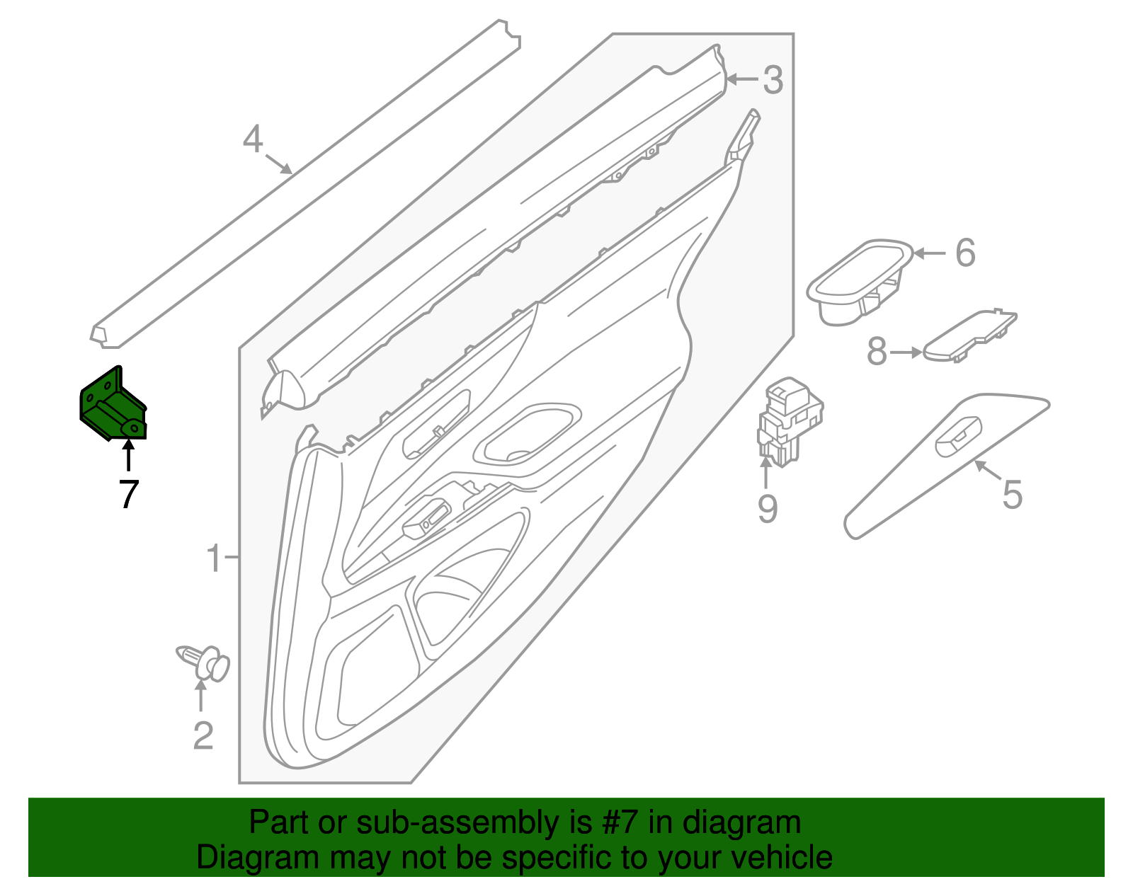 2013-2018 Nissan Altima Pull Handle Bracket 82953-3TA0A | Nissan Parts OEM