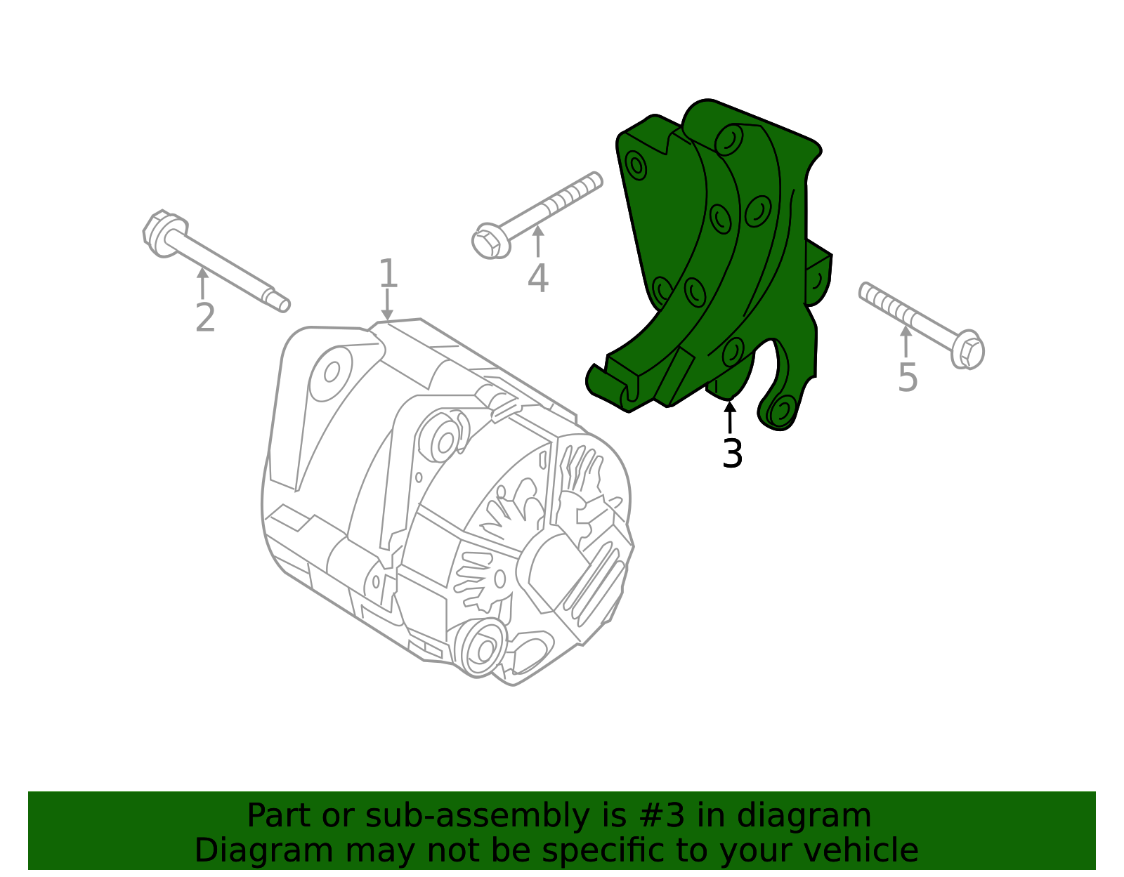 2012-2016 Hyundai Alternator Bracket 37460-3F400 | OEM Parts Online