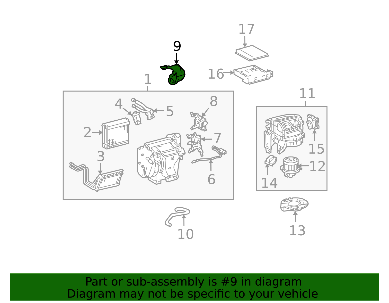 2007-2014 Toyota FJ Cruiser Heater Core Access Cover 88899-60260 ...
