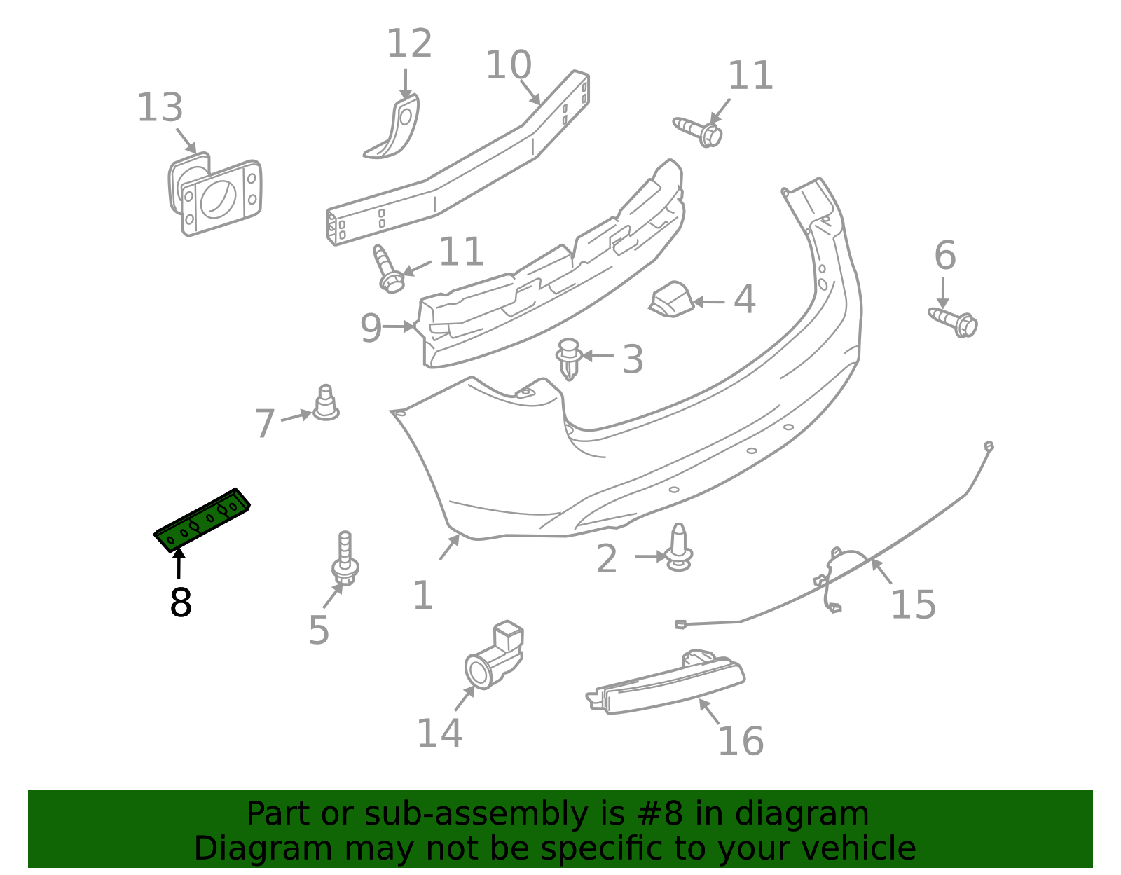 852261CA0A - Bumper Cover Bracket 2009-2017 INFINITI | Infiniti of ...